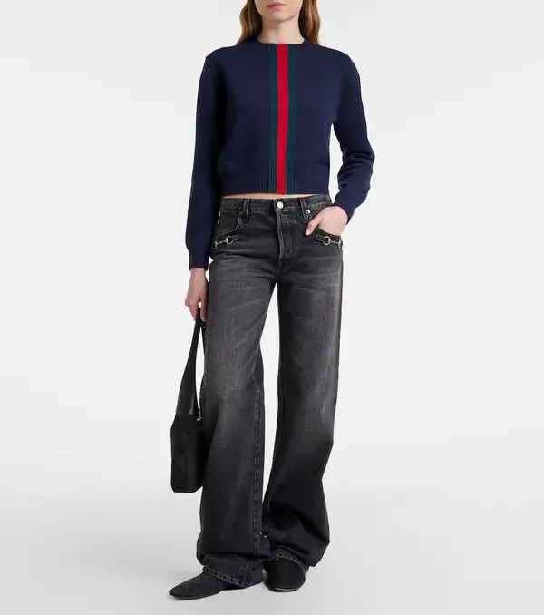 Gucci Horsebit Wide-leg Jeans