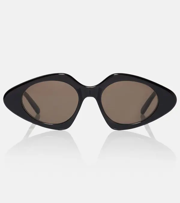 Loewe Slim Oval Sunglasses - Black