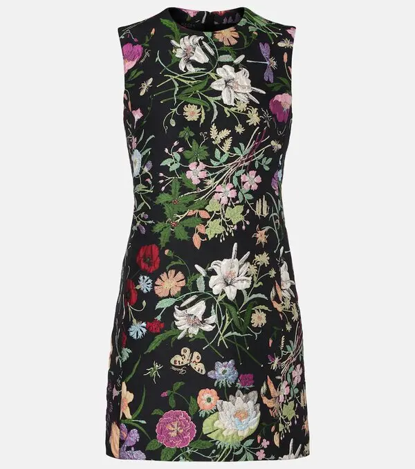 Gucci Flora Brocade Minidress