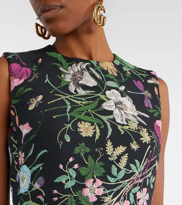 Gucci Flora Brocade Minidress