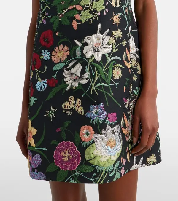 Gucci Flora Brocade Minidress