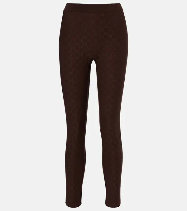 Gucci Gg Jersey Jacquard Leggings