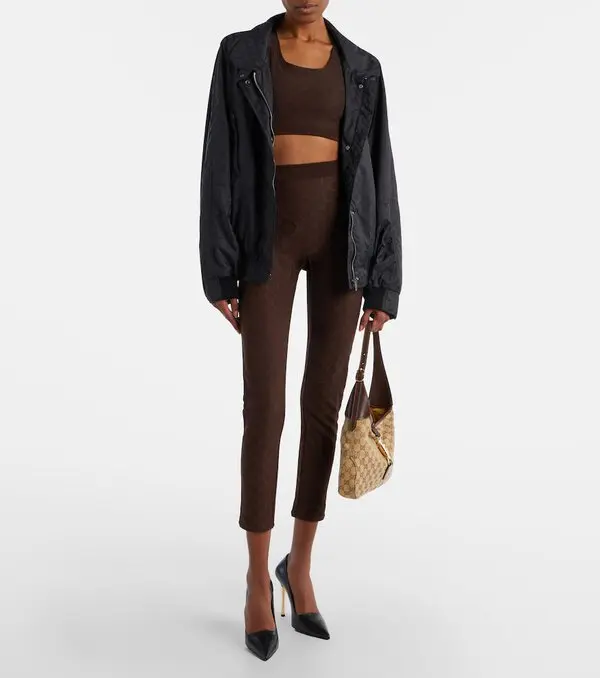 Gucci Gg Jersey Jacquard Leggings