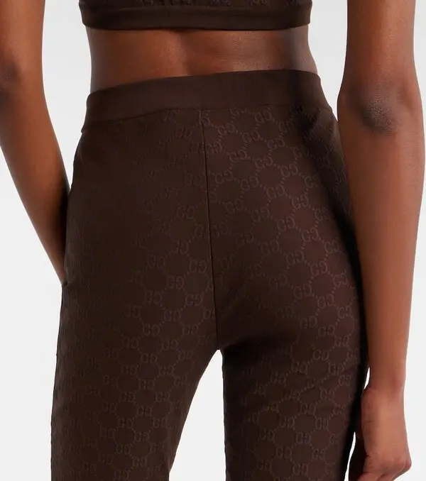 Gucci Gg Jersey Jacquard Leggings