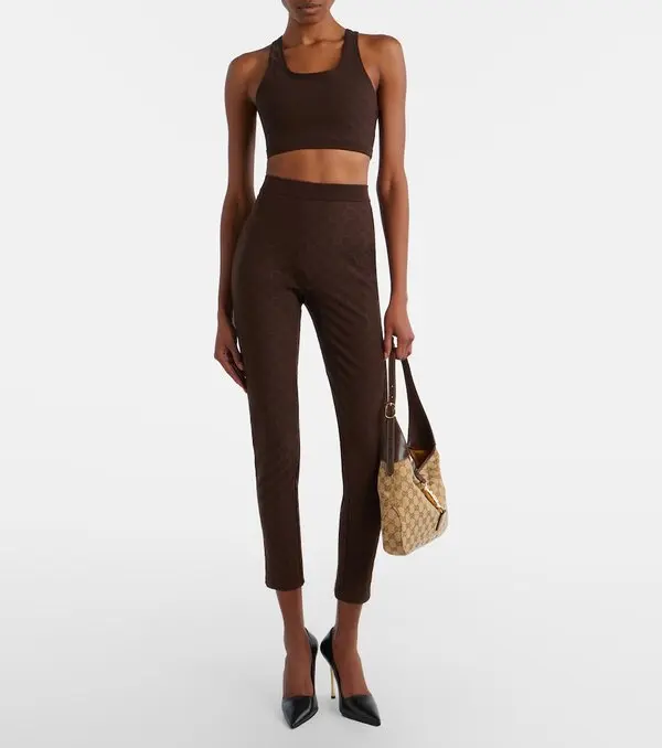 Gucci Gg Jersey Jacquard Leggings