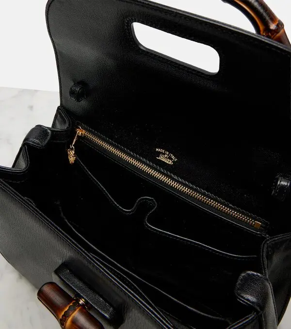 Gucci Bamboo 1947 Medium Top-handle Bag - Black