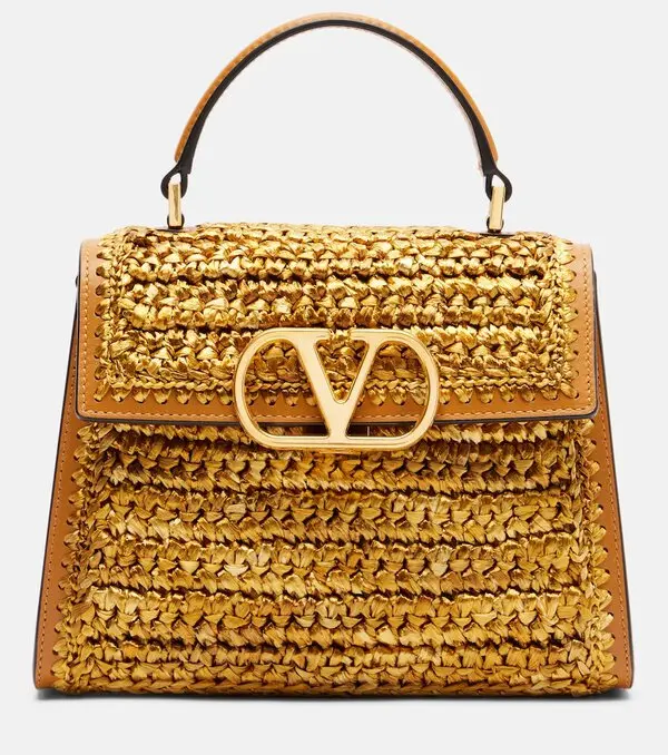 Valentino Garavani Vsling Small Top-handle Bag - Gold