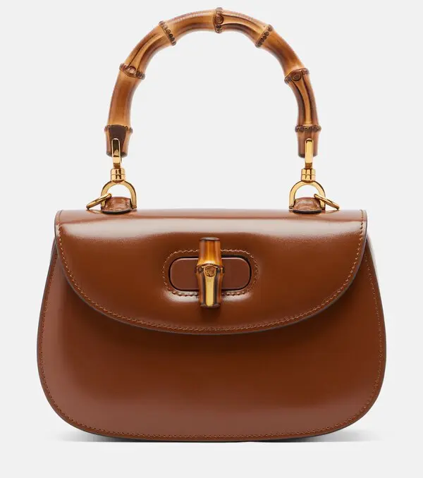 Gucci Bamboo 1947 Small Leather Top-handle Bag - Brown
