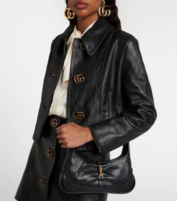 Gucci Jackie Slim Medium Shoulder Bag - Black