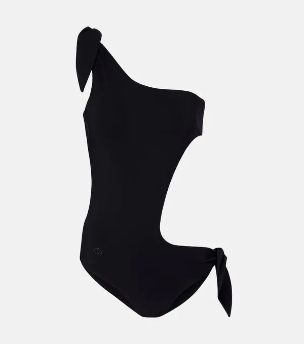 Gucci Bow-detail Cutout One-piece Swimsuit - Black