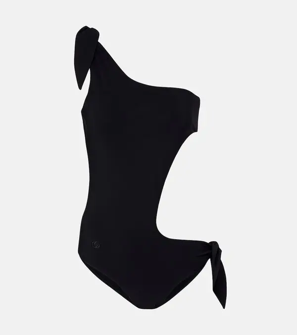 Gucci Bow-detail Cutout One-piece Swimsuit - Black