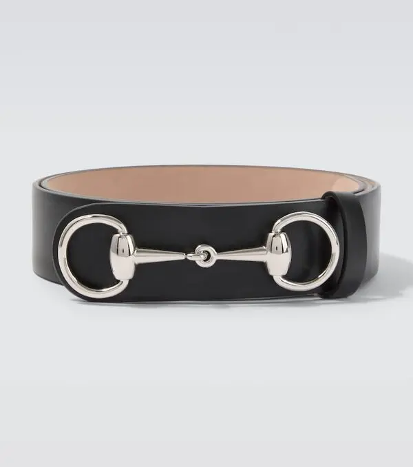Gucci Horsebit 1955 Leather Belt - Black