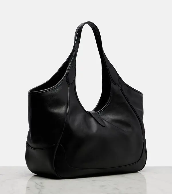 Gucci Medium Leather Tote Bag - Black