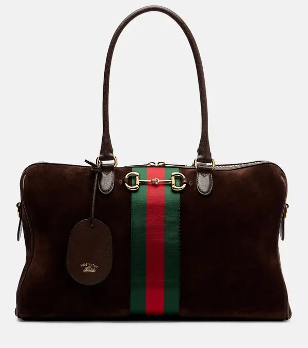Gucci Large Suede Duffle Bag