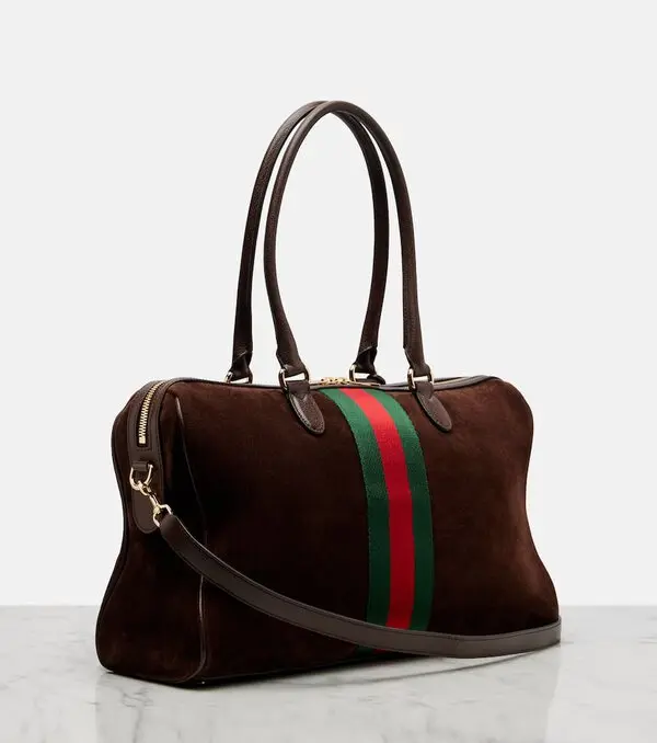 Gucci Large Suede Duffle Bag