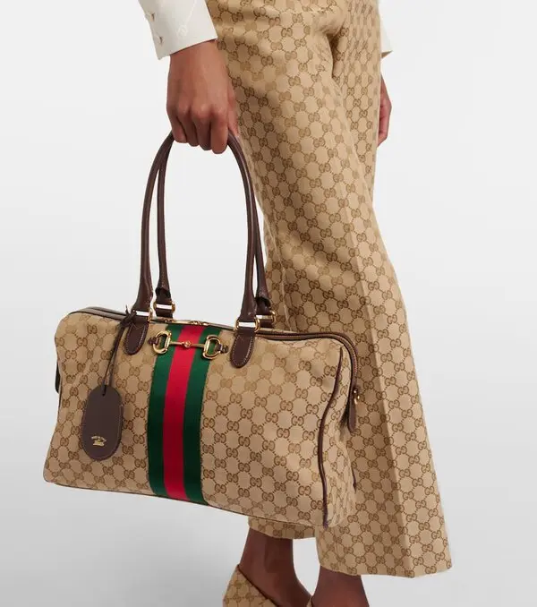 Gucci Large Gg Canvas Duffle Bag