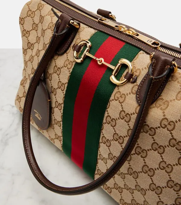 Gucci Large Gg Canvas Duffle Bag