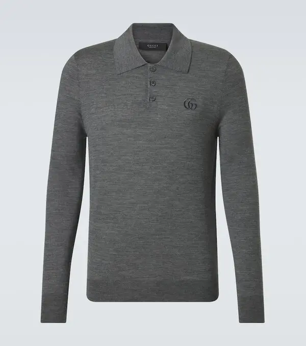 Gucci Double G Wool Polo Sweater