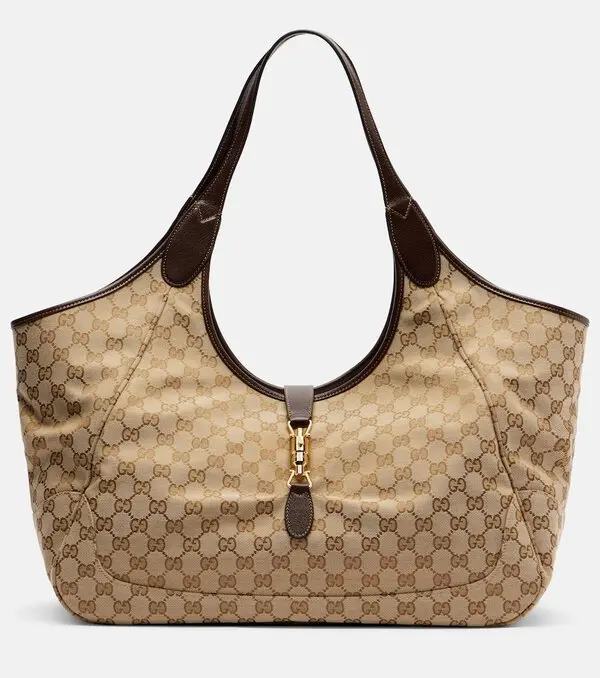 Gucci Large Gg Canvas Tote Bag - Beige