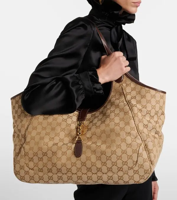 Gucci Large Gg Canvas Tote Bag