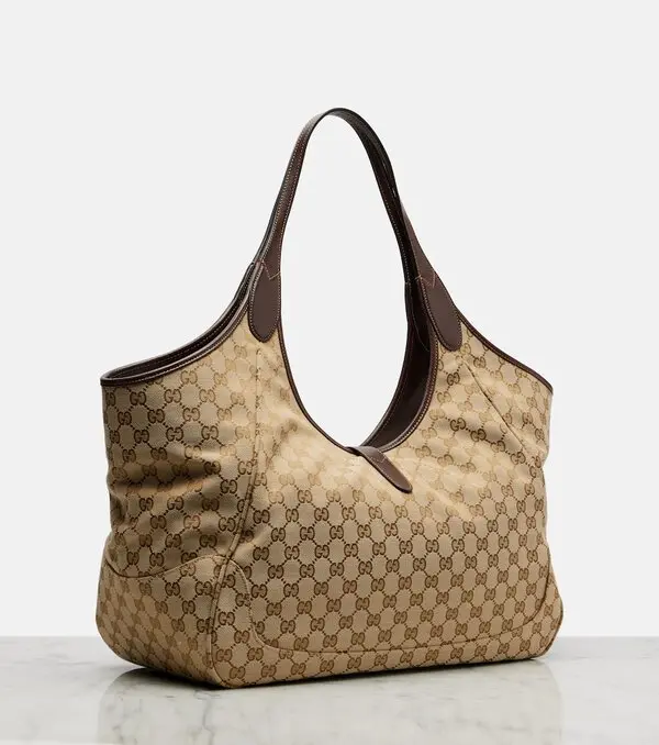 Gucci Large Gg Canvas Tote Bag