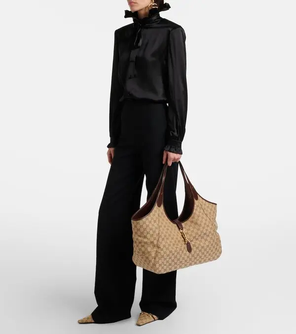 Gucci Large Gg Canvas Tote Bag