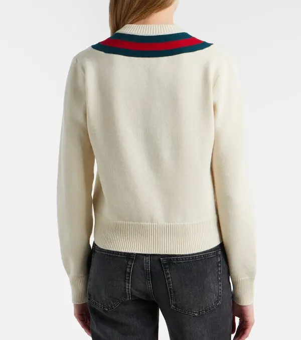 Gucci Web Stripe Wool Sweater