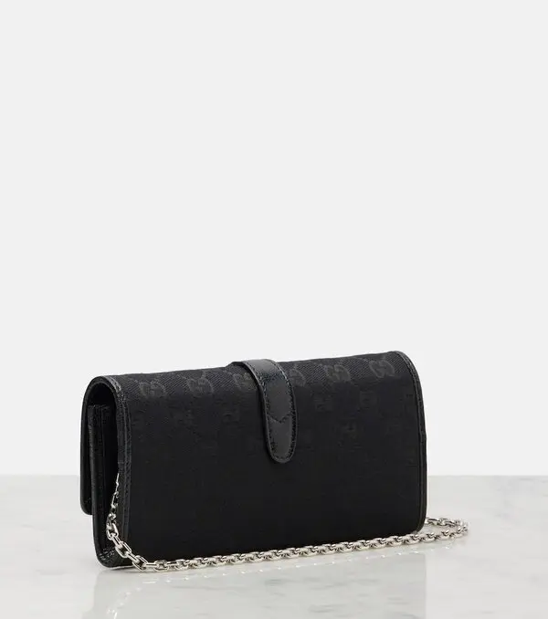 Gucci Jackie Gg Canvas Clutch