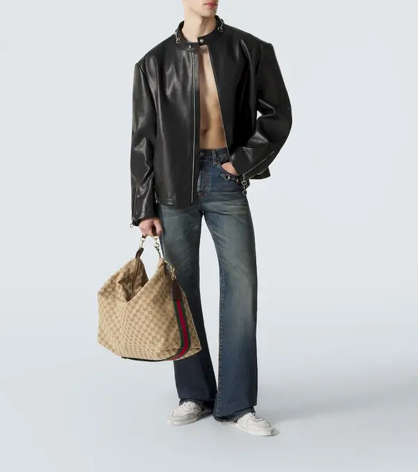 Gucci Horsebit Leather Jacket