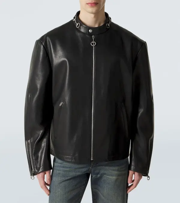 Gucci Horsebit Leather Jacket