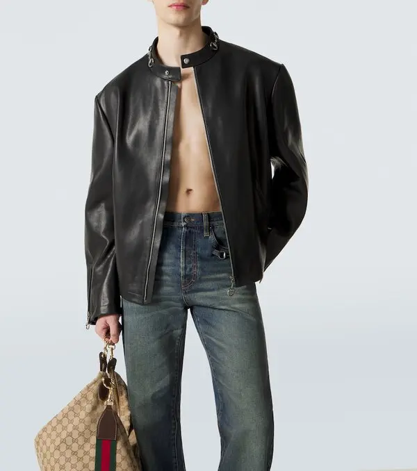 Gucci Horsebit Leather Jacket
