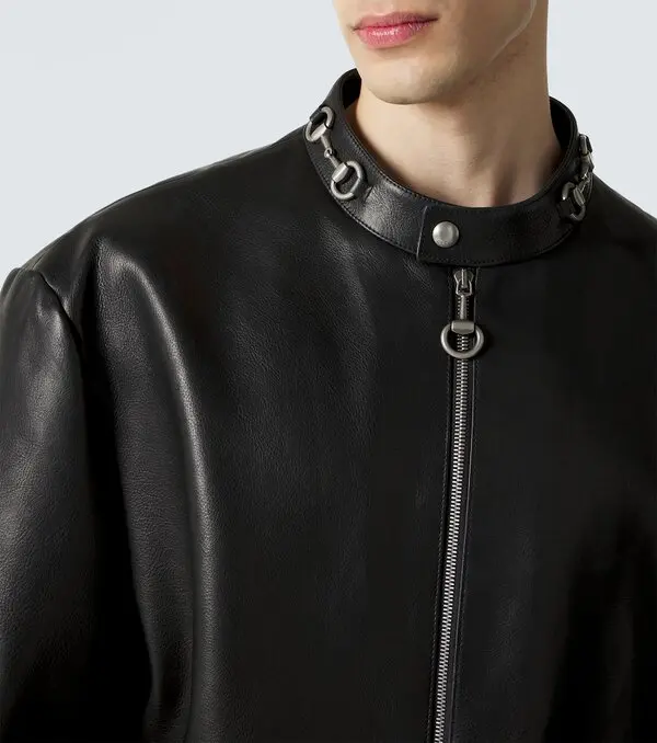 Gucci Horsebit Leather Jacket