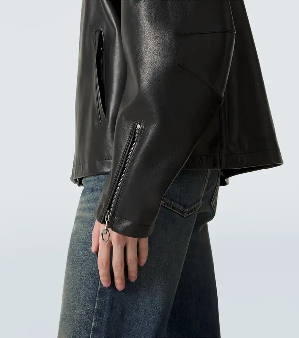 Gucci Horsebit Leather Jacket