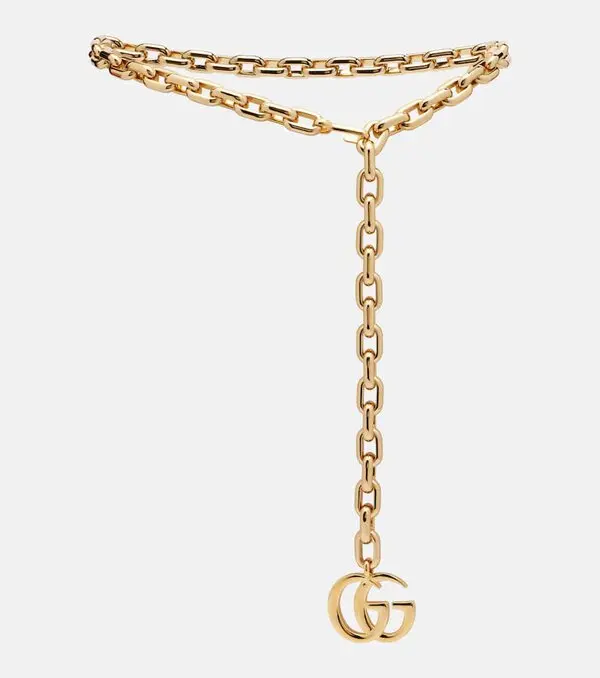 Gucci Gg Chain Belt - Gold