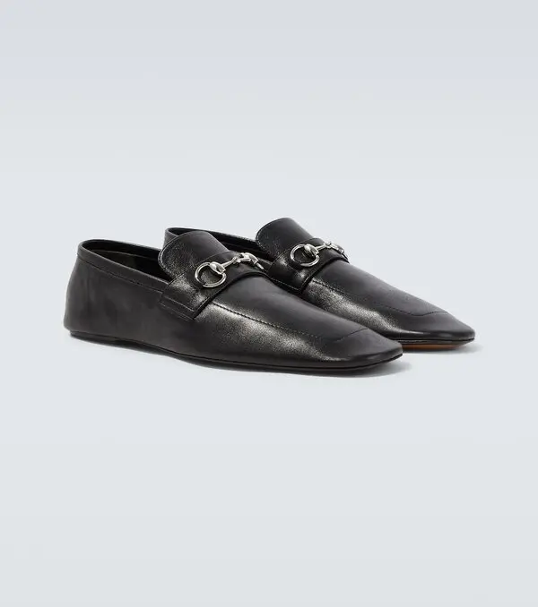 Gucci Horsebit Leather Loafers