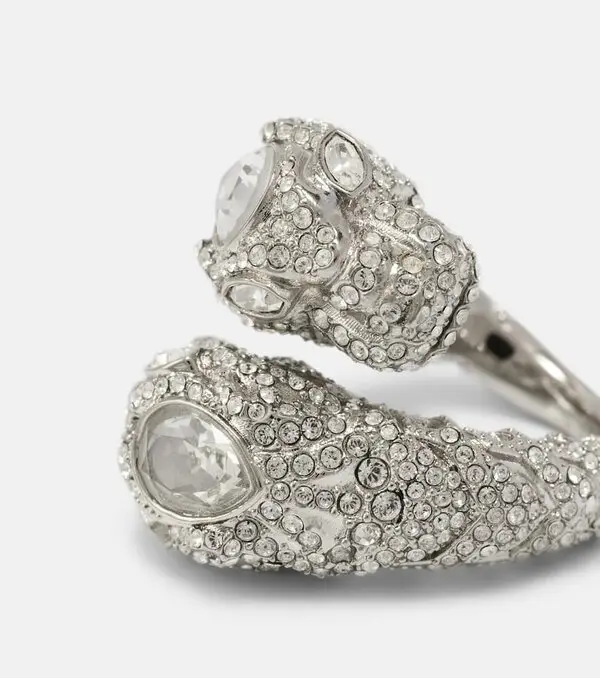 Gucci Dionysus Crystal-embellished Ring - Silver