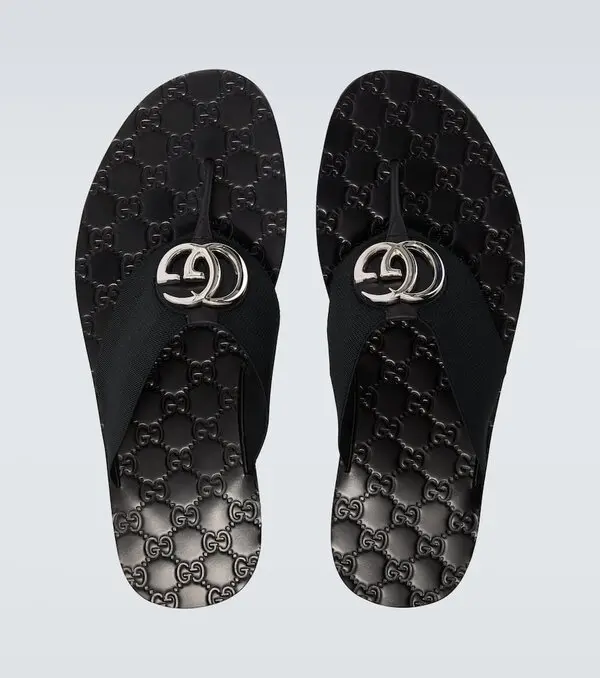 Gucci Riviera Double G Thong Sandals