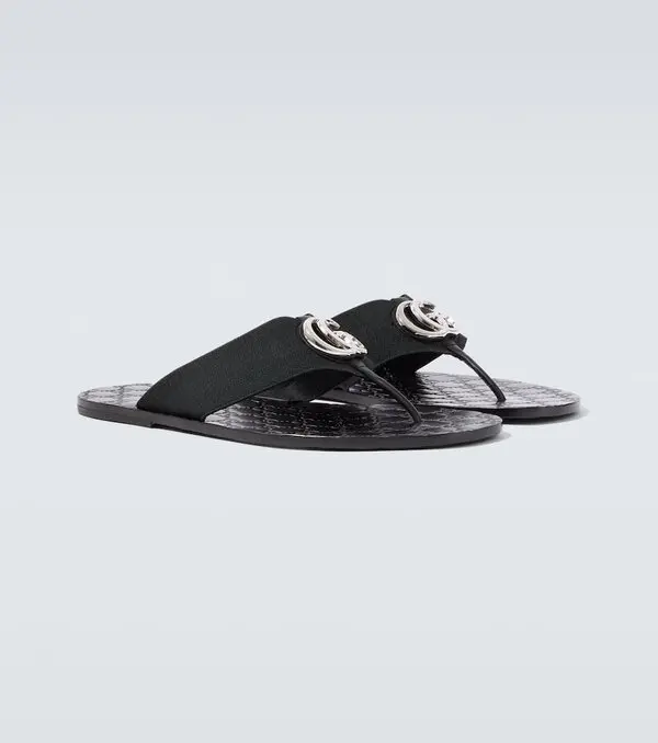 Gucci Riviera Double G Thong Sandals