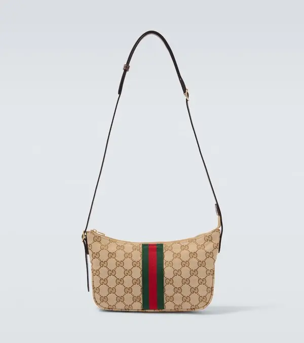 Gucci Lunetta Gg Canvas Small Crossbody Bag - Beige