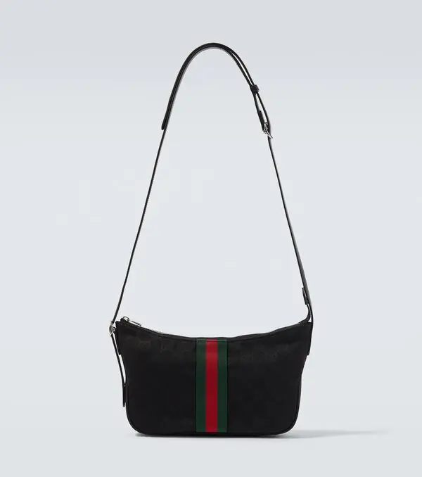 Gucci Gg Canvas Small Crossbody Bag - Black