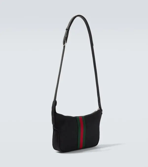 Gucci Gg Canvas Small Crossbody Bag - Black
