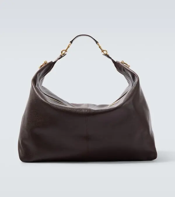 Gucci Brera Large Leather Tote Bag - Brown