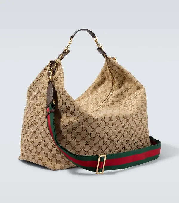 Gucci Brera Gg Canvas Large Shoulder Bag
