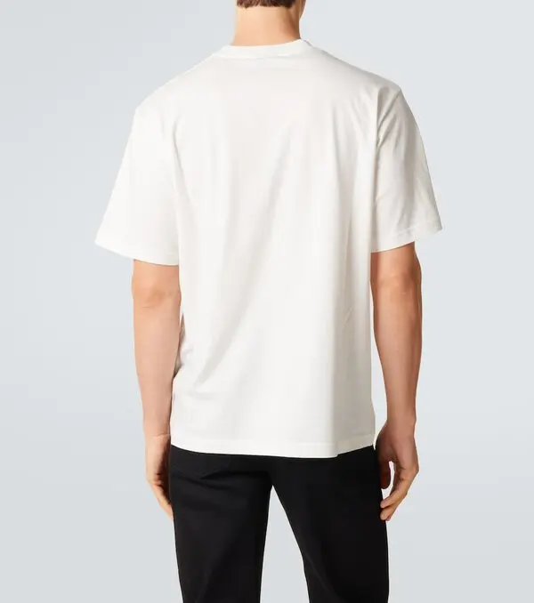 Gucci Logo Cotton And Silk Jersey T-shirt - White