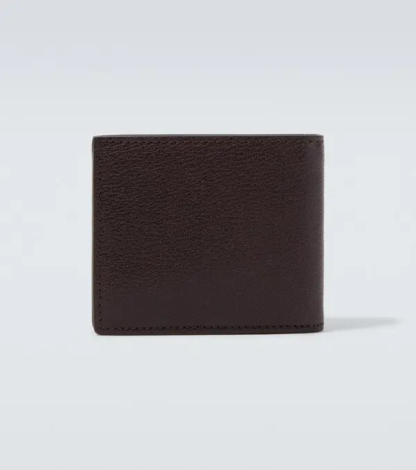 Gucci Lira Leather Bifold Wallet - Brown
