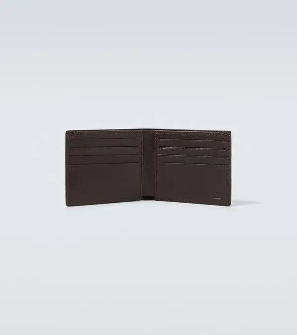 Gucci Lira Leather Bifold Wallet - Brown
