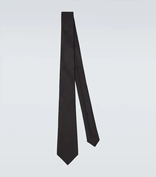 Gucci Cotton And Silk Tie - Black