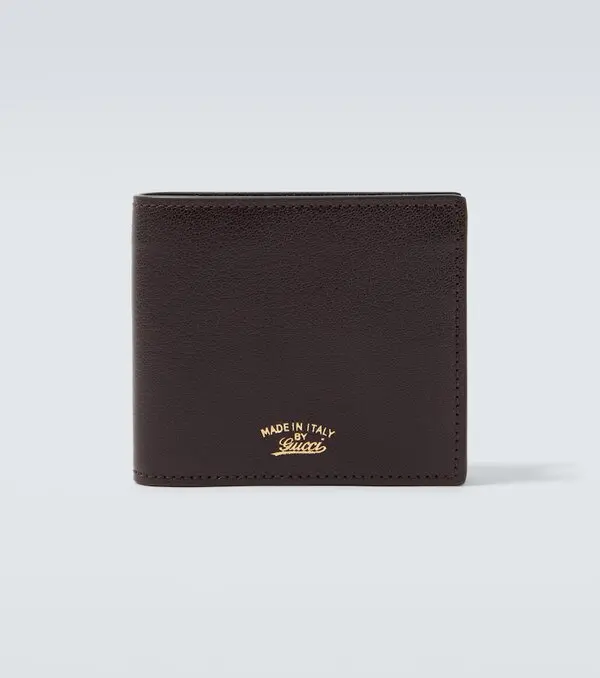 Gucci Leather Bifold Wallet - Brown