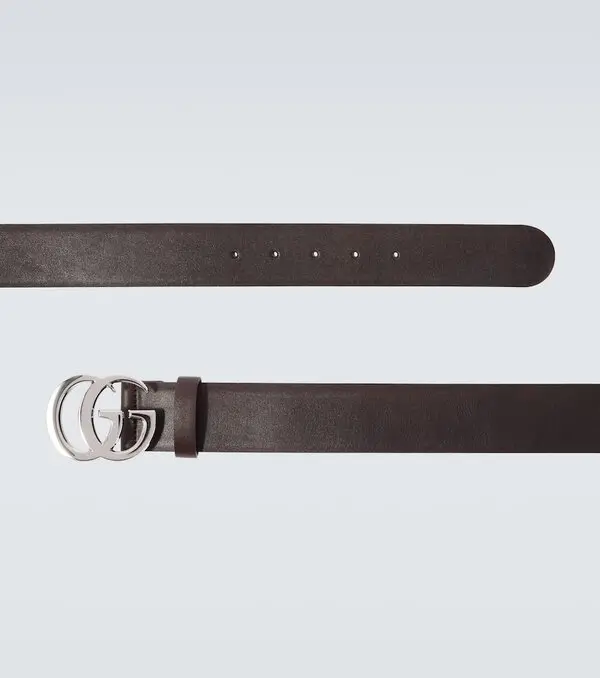 Gucci Flat Marmont Leather Belt