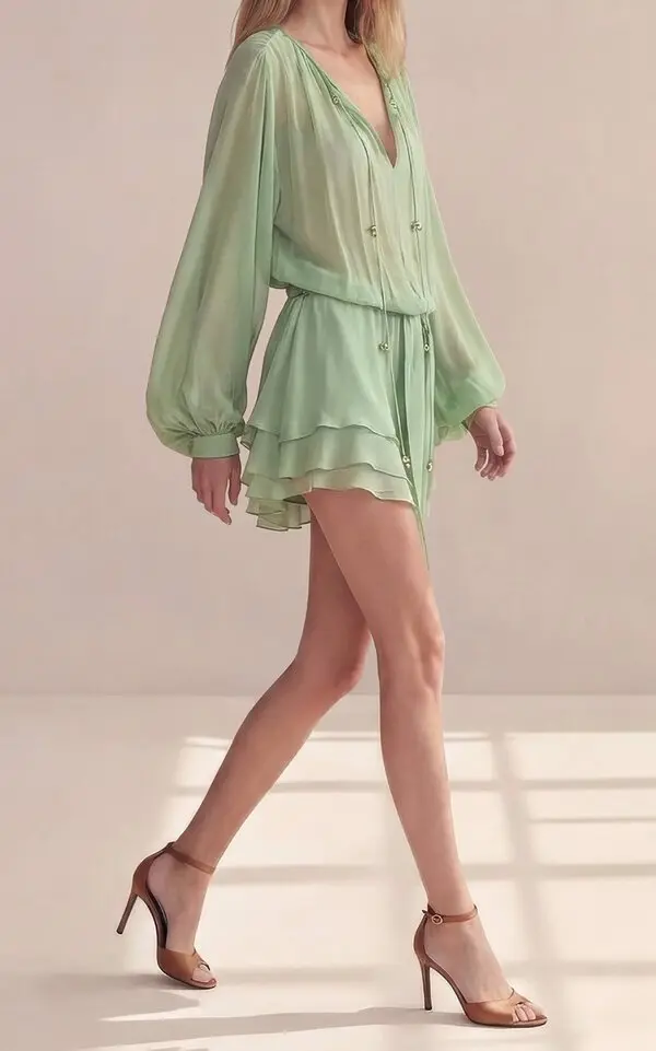 Alexis Milosia Chiffon Mini Dress
